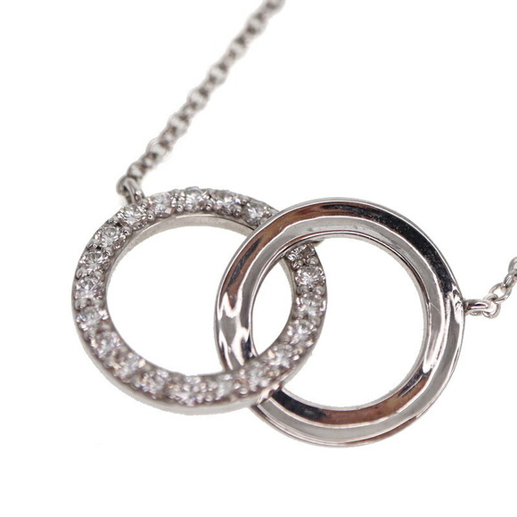 Tiffany & Co. | Jewelry | Tiffany Interlocking Circle Necklace Diamond ...